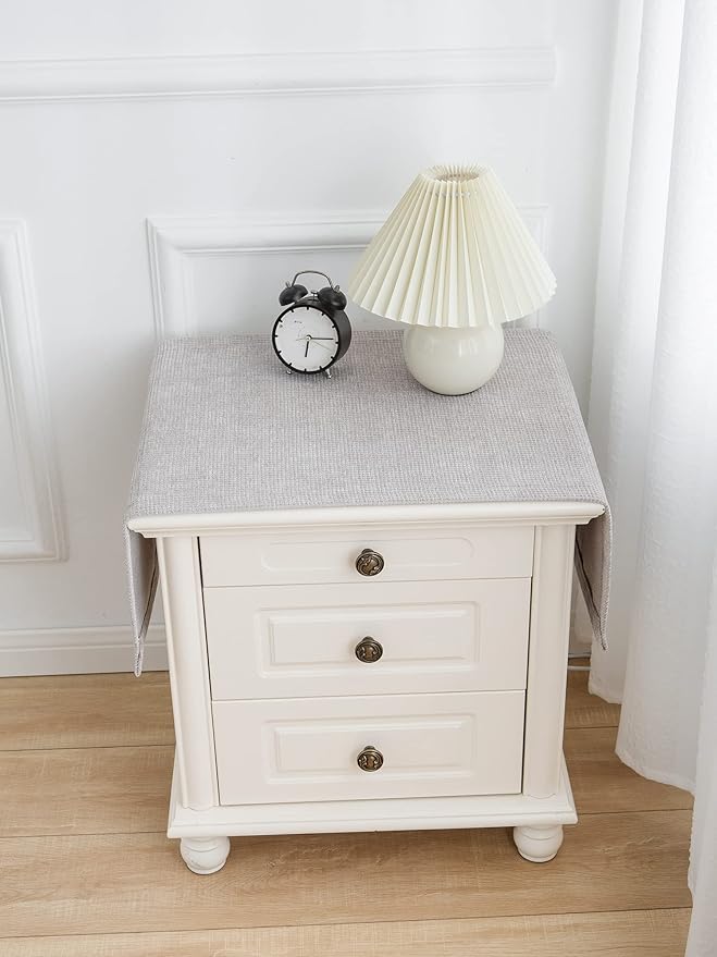 Amazon.com: Exquisite Fabric Cotton Bedside Tablecloth, Wrinkle Free ...