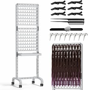 Amazon.com: Sunnacate 280 Pegs Braiding Hair Rack with Tray and Tools ...