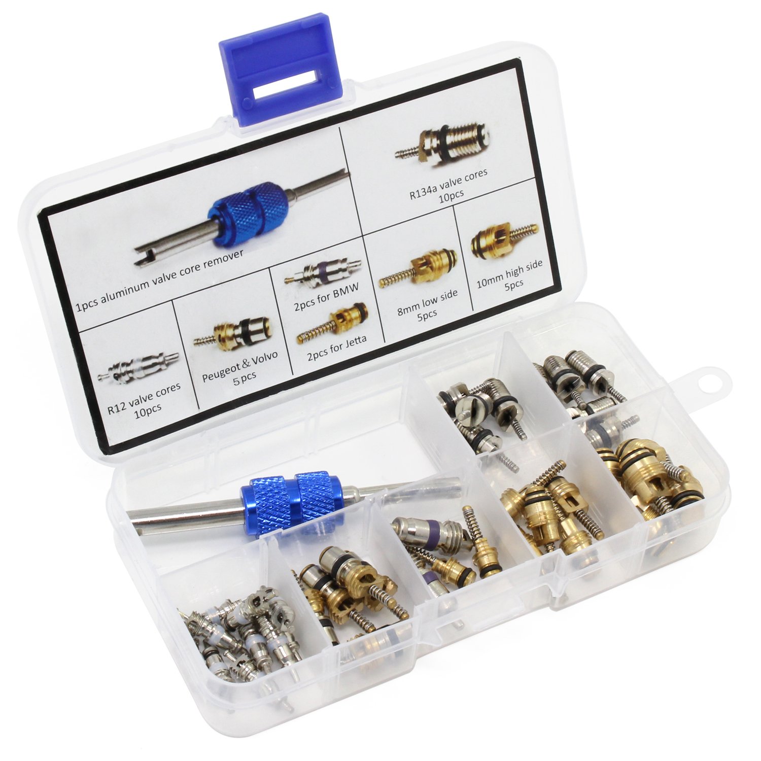 AuSL 40PCS A/C Valve Core R12 R134a Automotive Air Conditioning ...