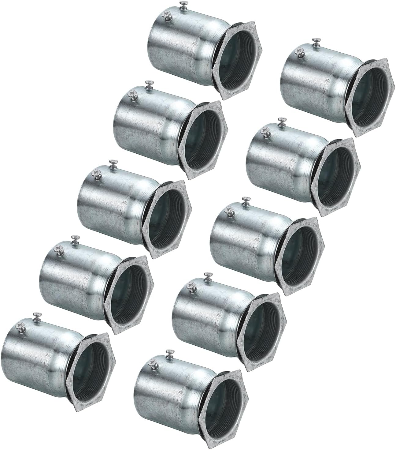 uxcell EMT Coupling, 50mm(2 inch) EMT Set Screw Coupling Conduit ...