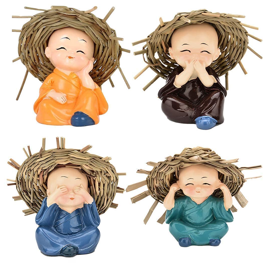 Buy Jhingalala Resin Laughing Buddha Statue | Handcrafted Marble Baby ...