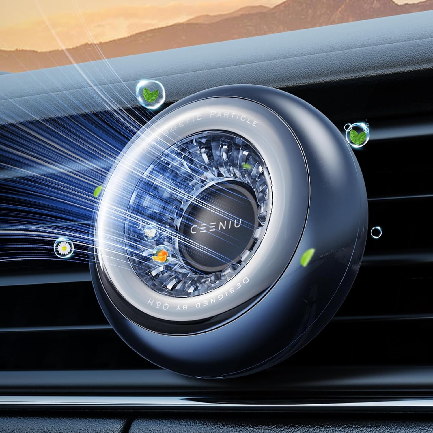 Ceeniu Auto Lufterfrischer, 120 Tage Duft, 2 Aromen inkl. Ersatz ...