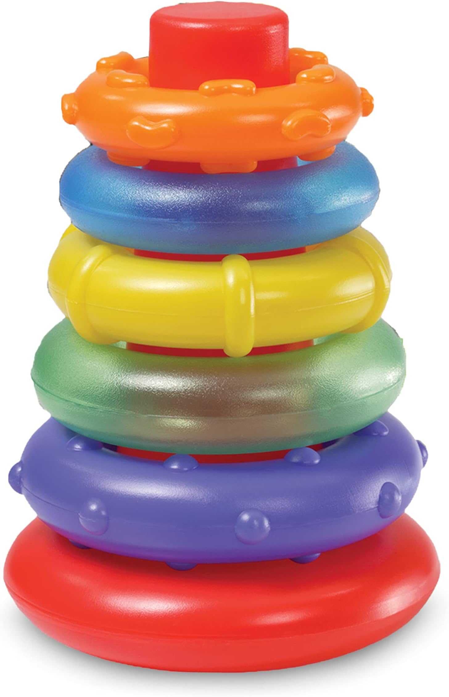 Amazon.com : Sassy Stacks of Circles Stacking Ring STEM Learning Toy ...