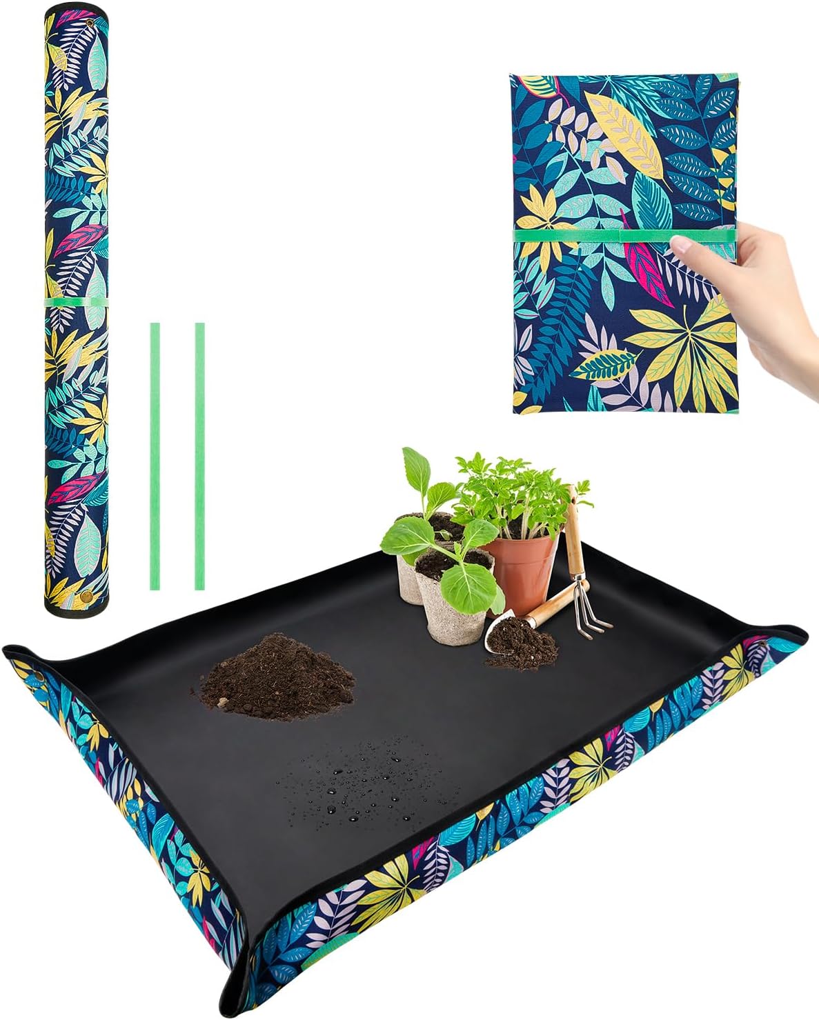 Amazon.com : dukclyn 40" X 40" Extra Large Repotting Mat for Indoor ...
