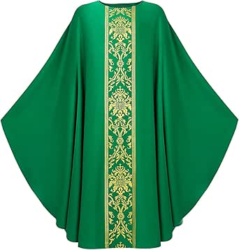 Amazon.com: chigemianbaoba Chasuble for Catholic Priests Celebrant ...