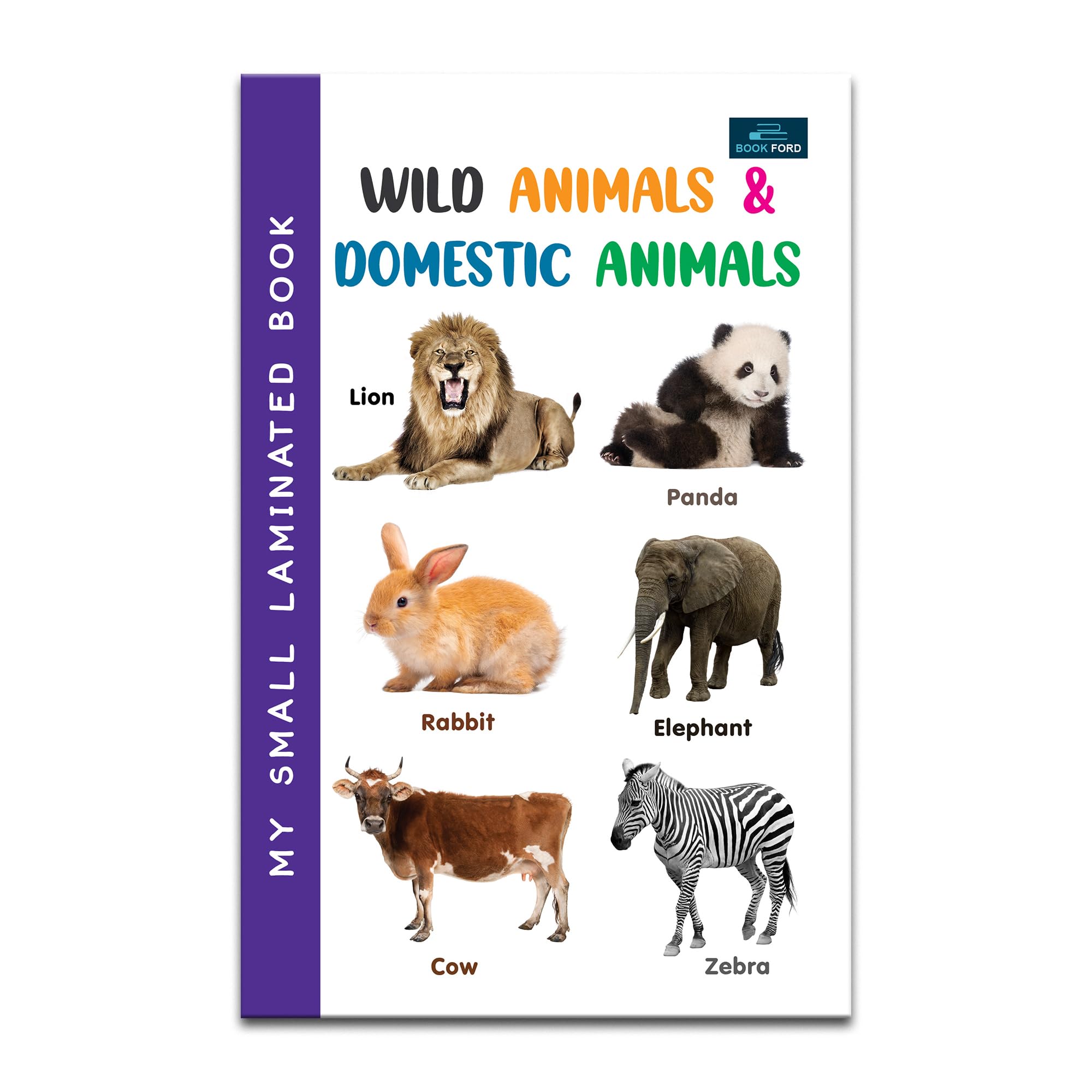 Buy My Small Laminated Book - Wild Animals & Domestic Animals Books For ...