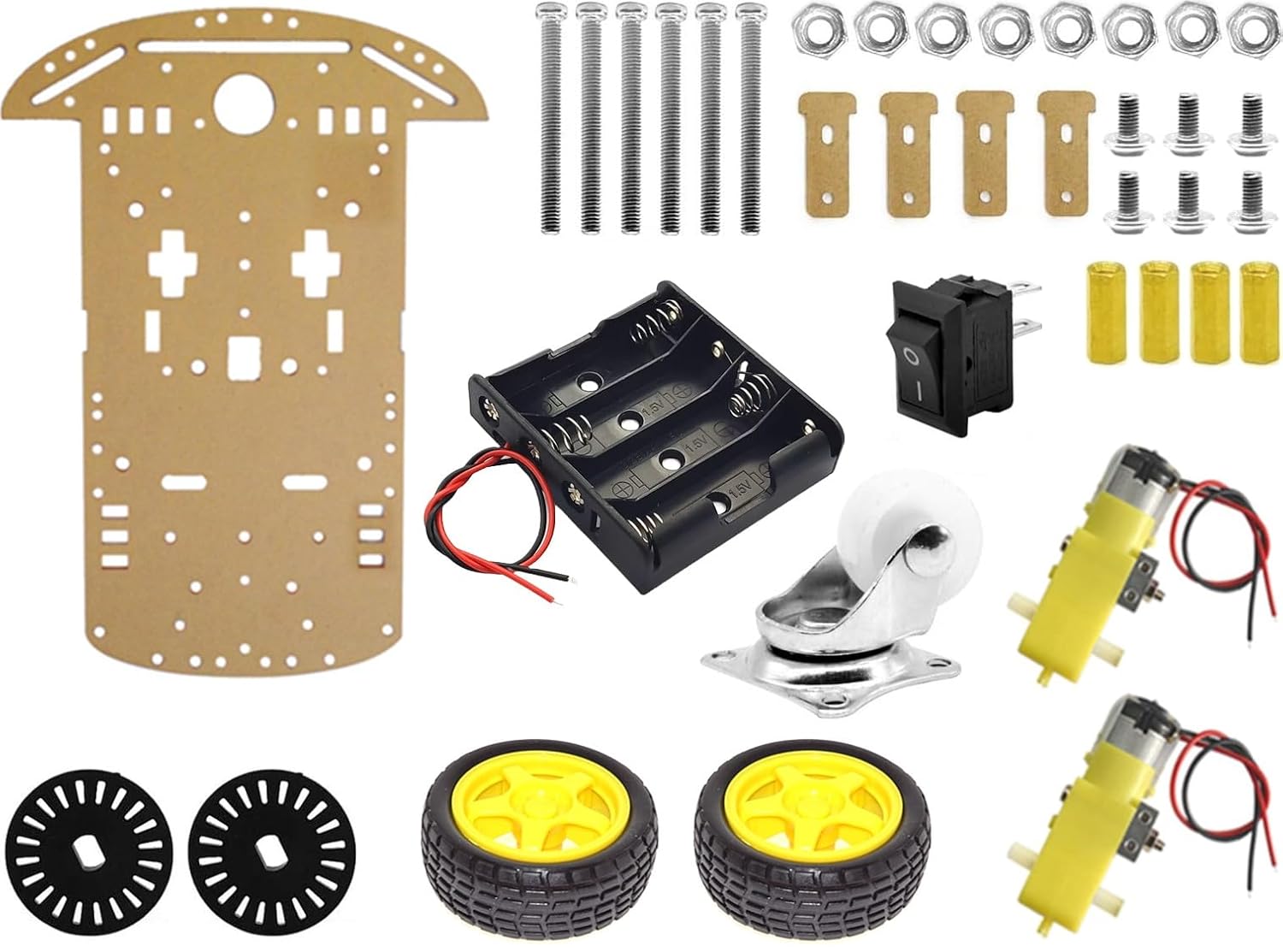 RC 2WD Car Chassis Kit with Motor Speed Encoder for Philippines | Ubuy