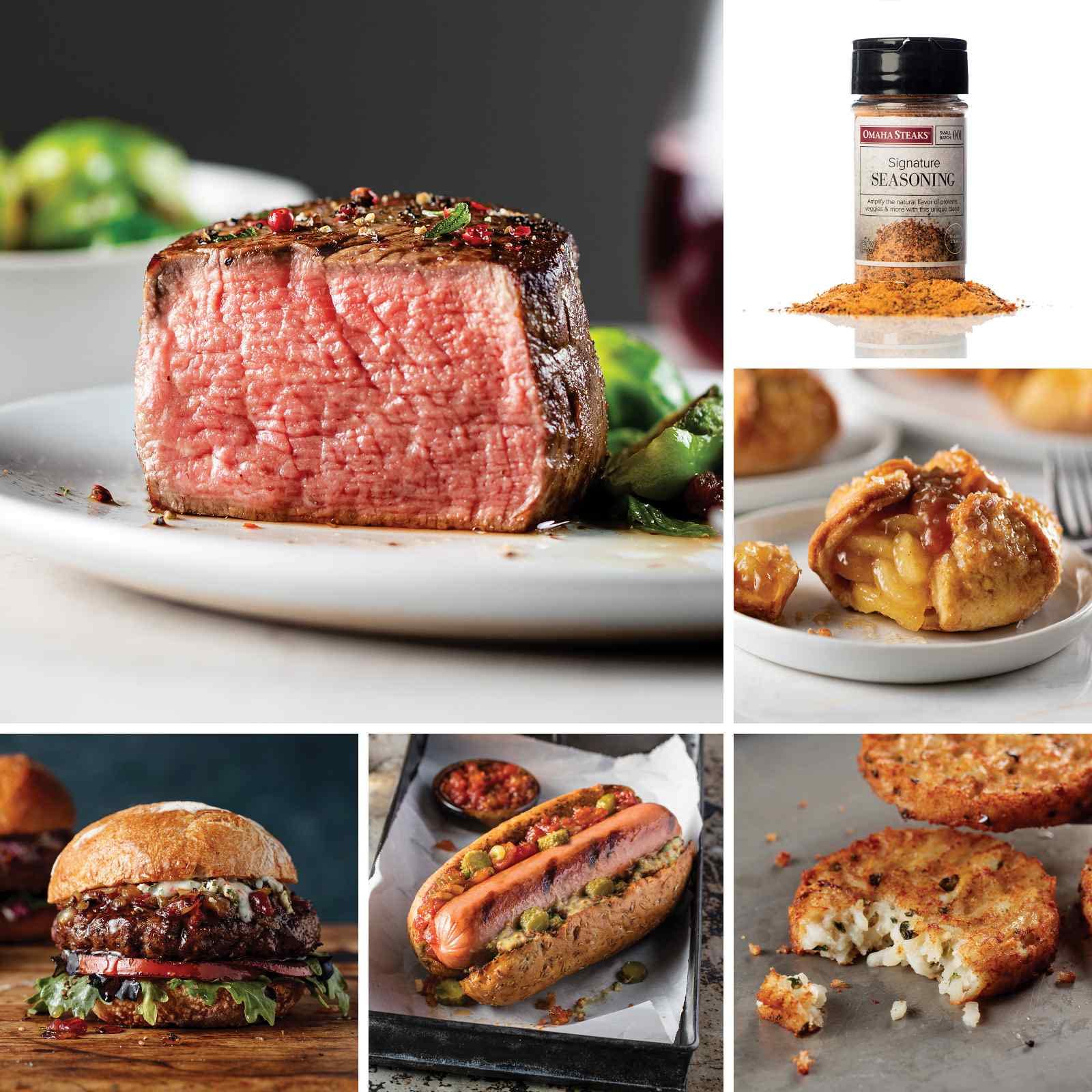 Omaha Steaks Deluxe Assortment Butchers Cut Filet Mignons Omaha Steaks ...