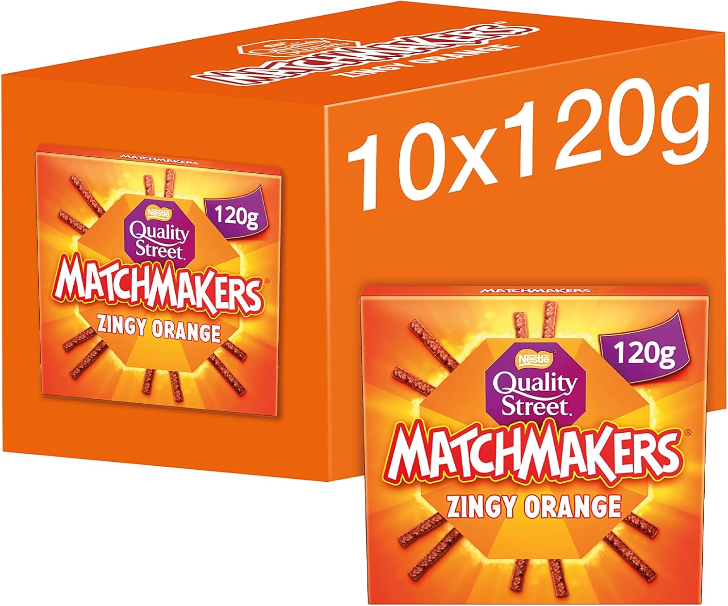 Quality Street Matchmakers Orange Chocolate Box 100g (Pack of 10 ...