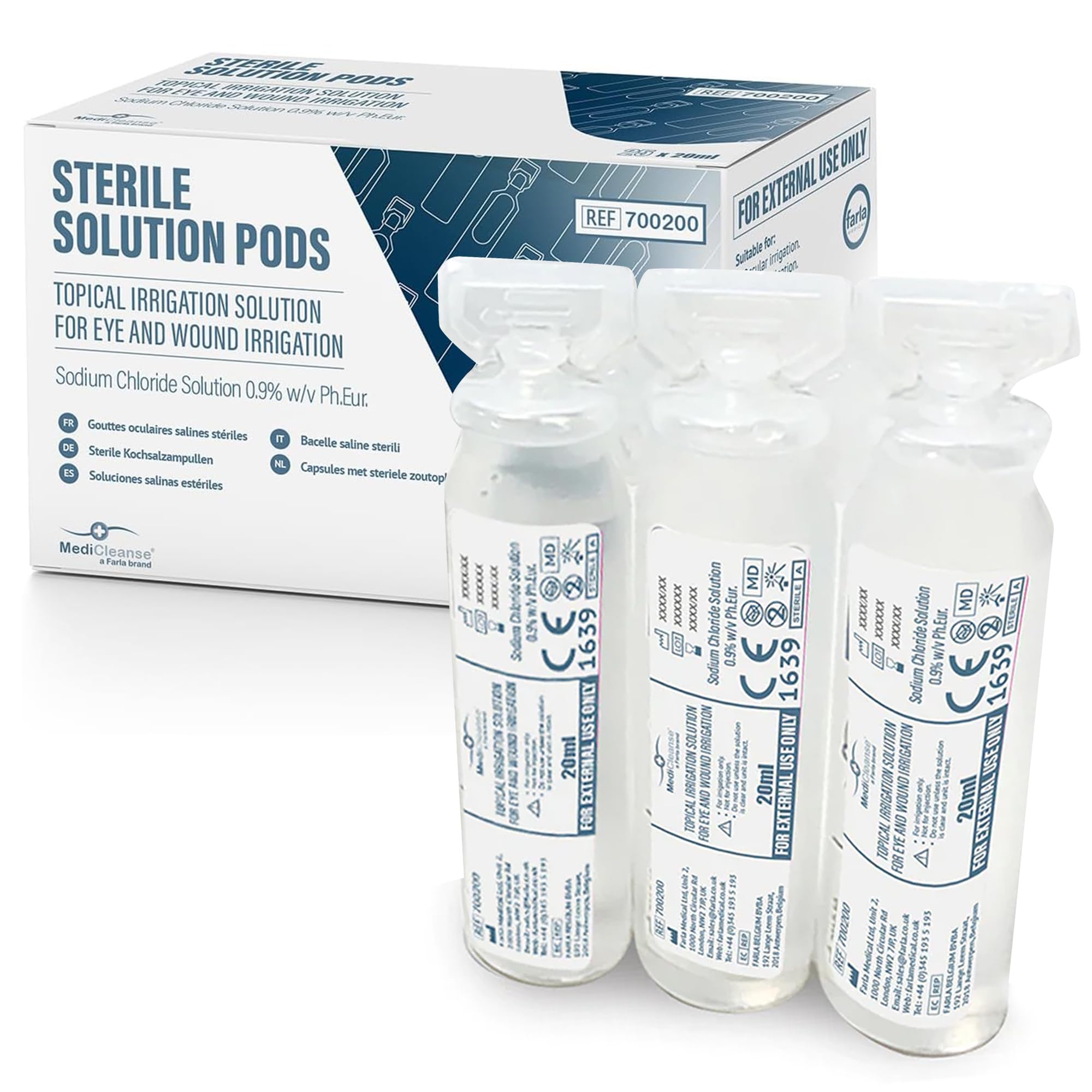 Farla Medicalmedicleanse Sterile Eye Wash Pods Precise Eye Wash ...