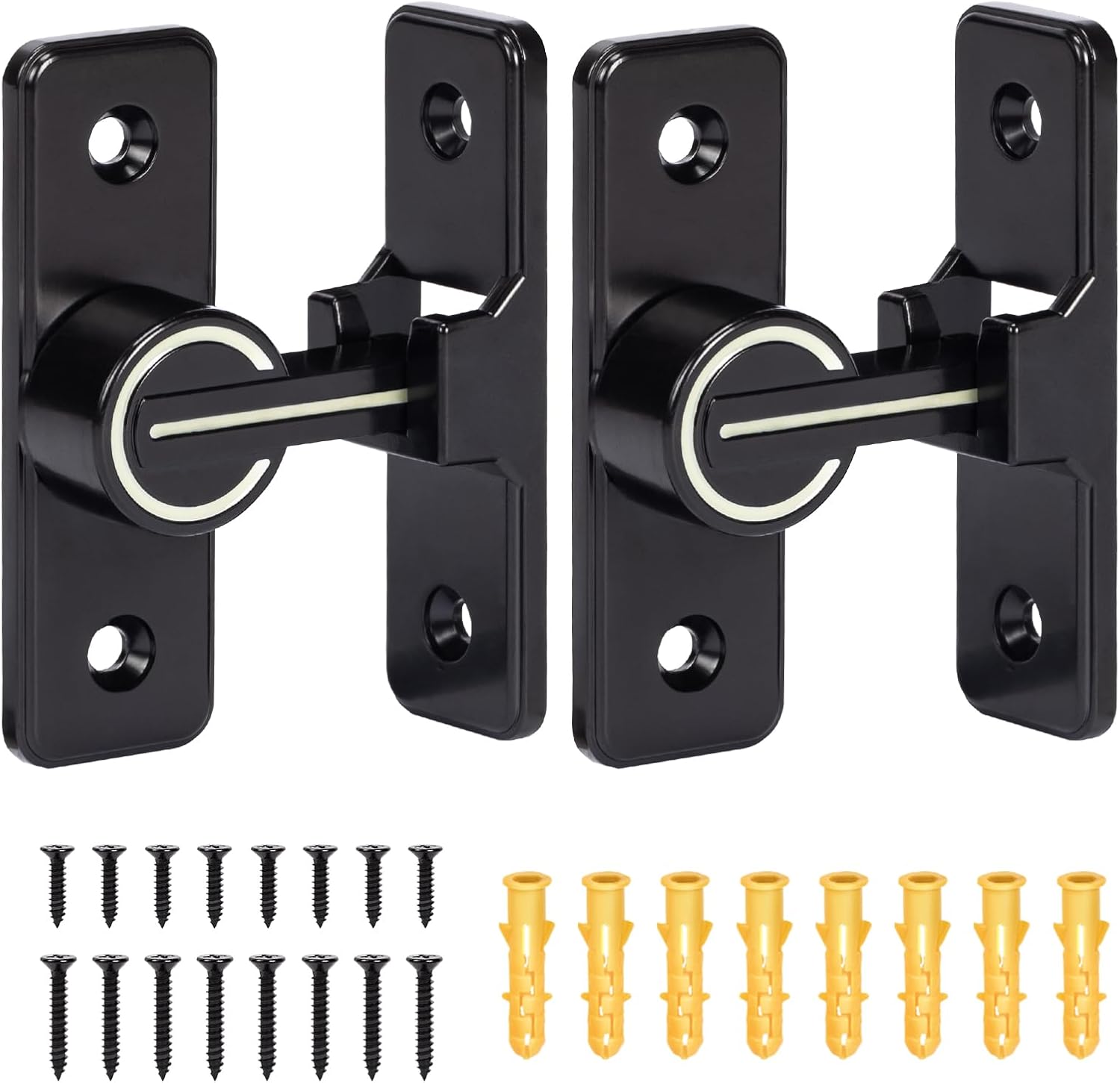 Amazon.com: BORDERSMOVER Barn Door Lock 90 Degree- Flip Luminous Latch ...