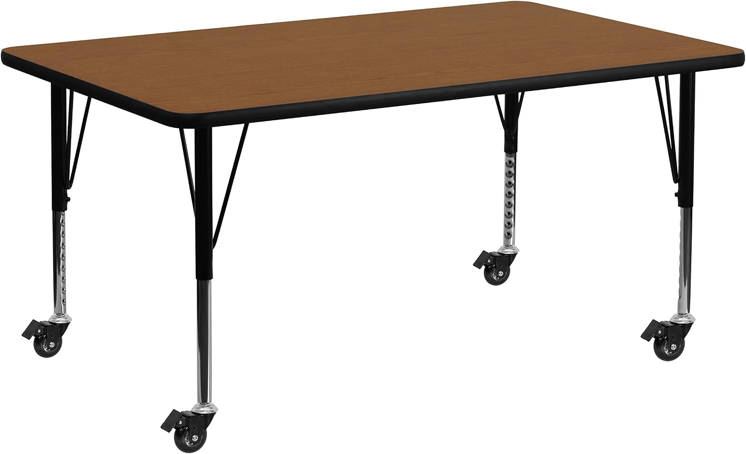 Amazon.com: Flash Furniture Wren Mobile 24''W x 60''L Rectangular Oak ...
