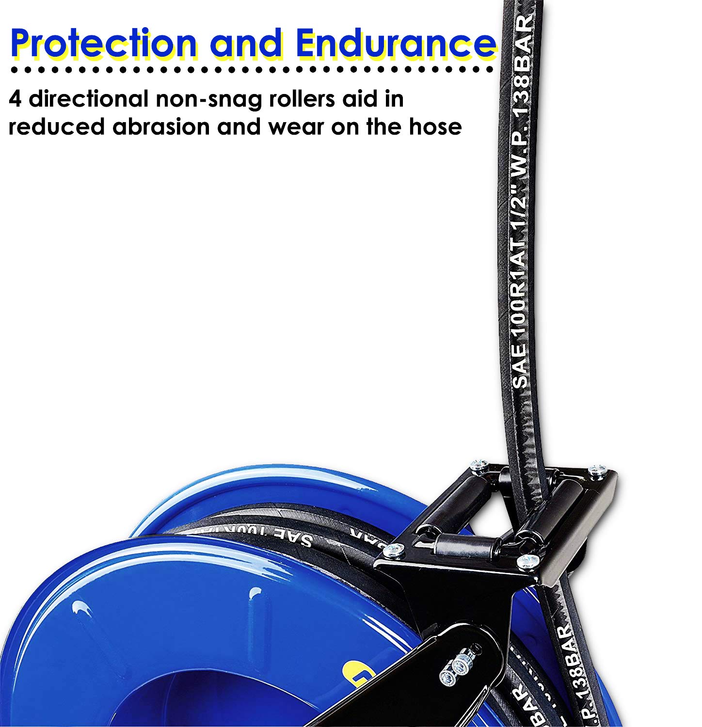 Buy Goodyear Oil Hose Reel Retractable 1/2" Inch x 50' Foot Long ...