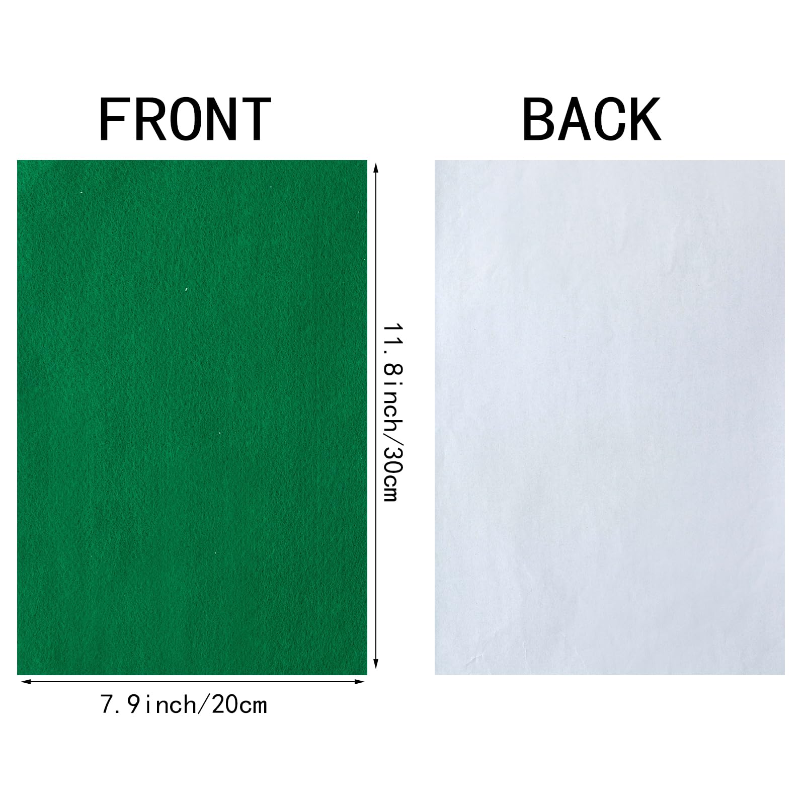 Snapklik.com : HaoFeiJH Green Felt Fabric6PCS Self Adhesive Felt Sheet ...