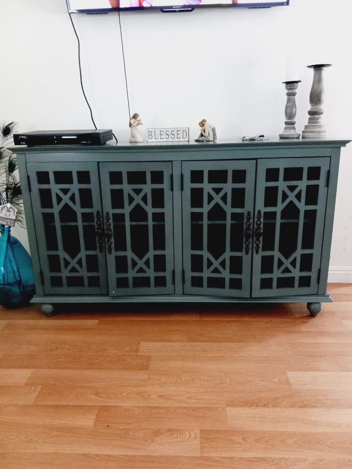 $48/mo - Finance LUMISOL Farmhouse Sideboard Buffet Cabinet with ...