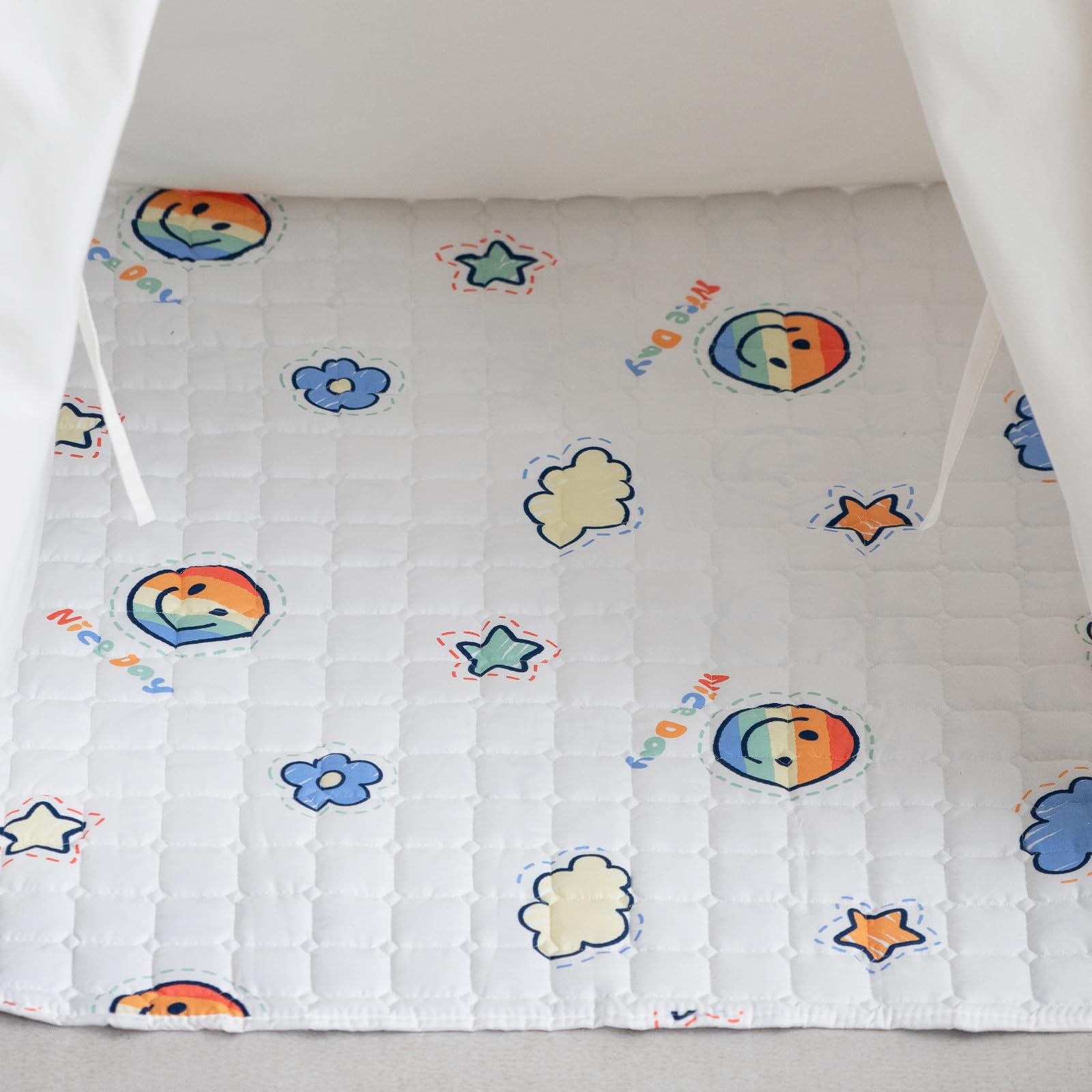 Padded Mat for Kids Play Tent Non-Slip Baby Activity Rug Mat Teepee ...