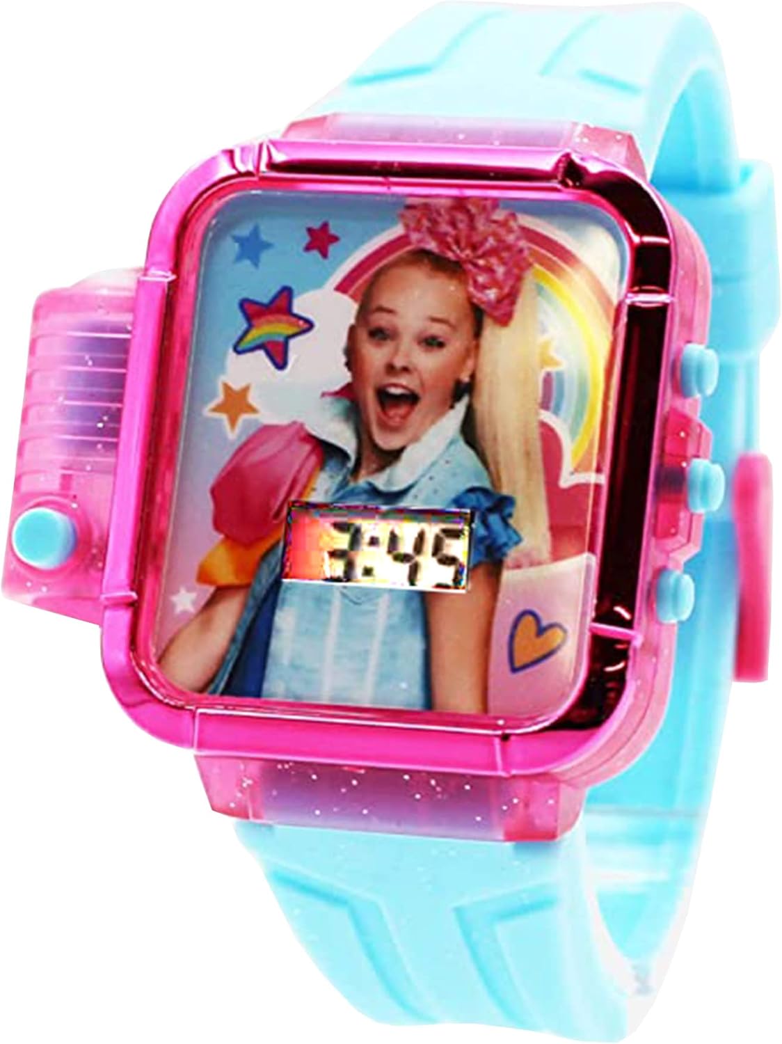 Accutime Kids Nickelodeon JoJo Siwa Pink & Blue Digital LCD Quartz ...