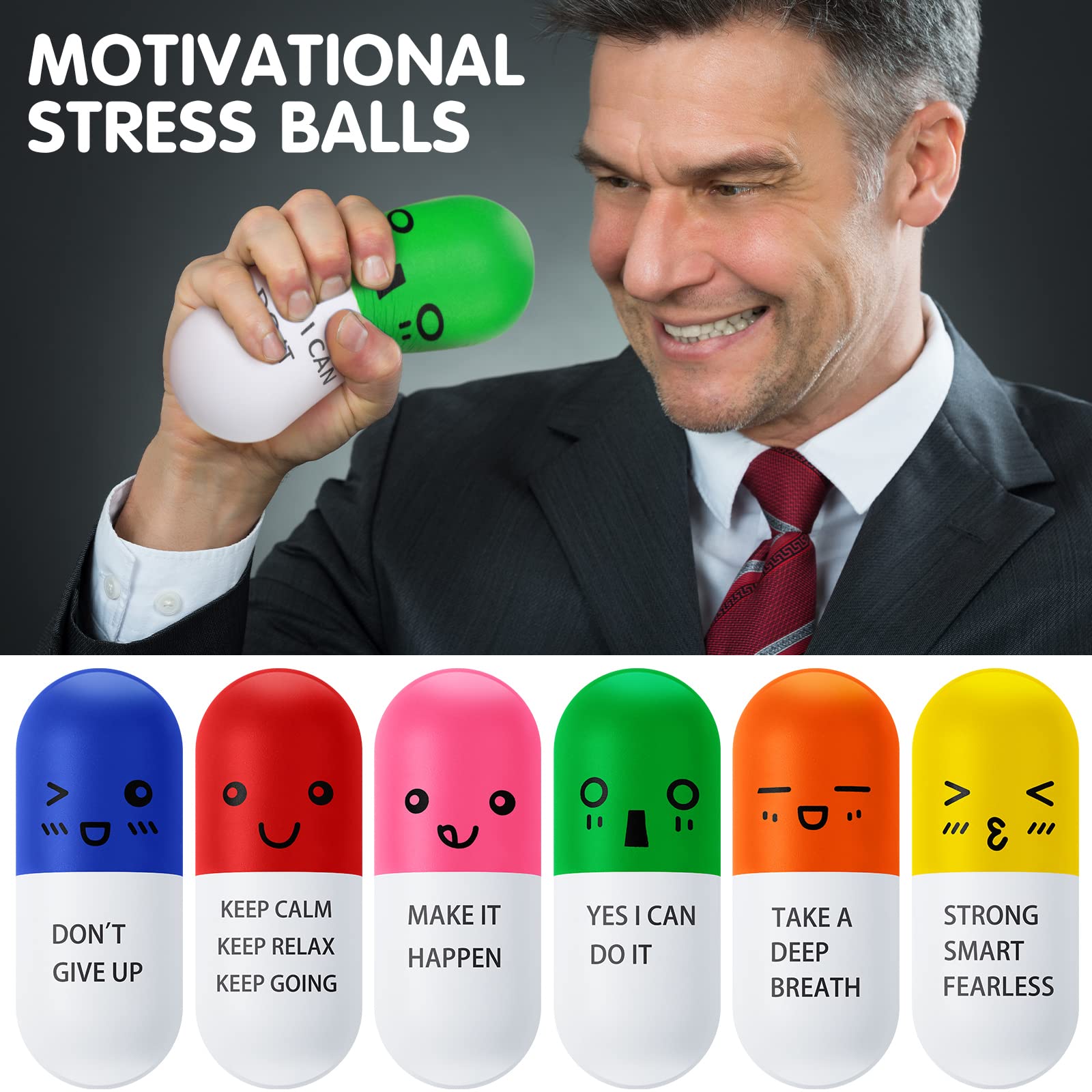 Snapklik.com : Woanger Vitamin Pill Stress Ball Pill Shaped Foam ...