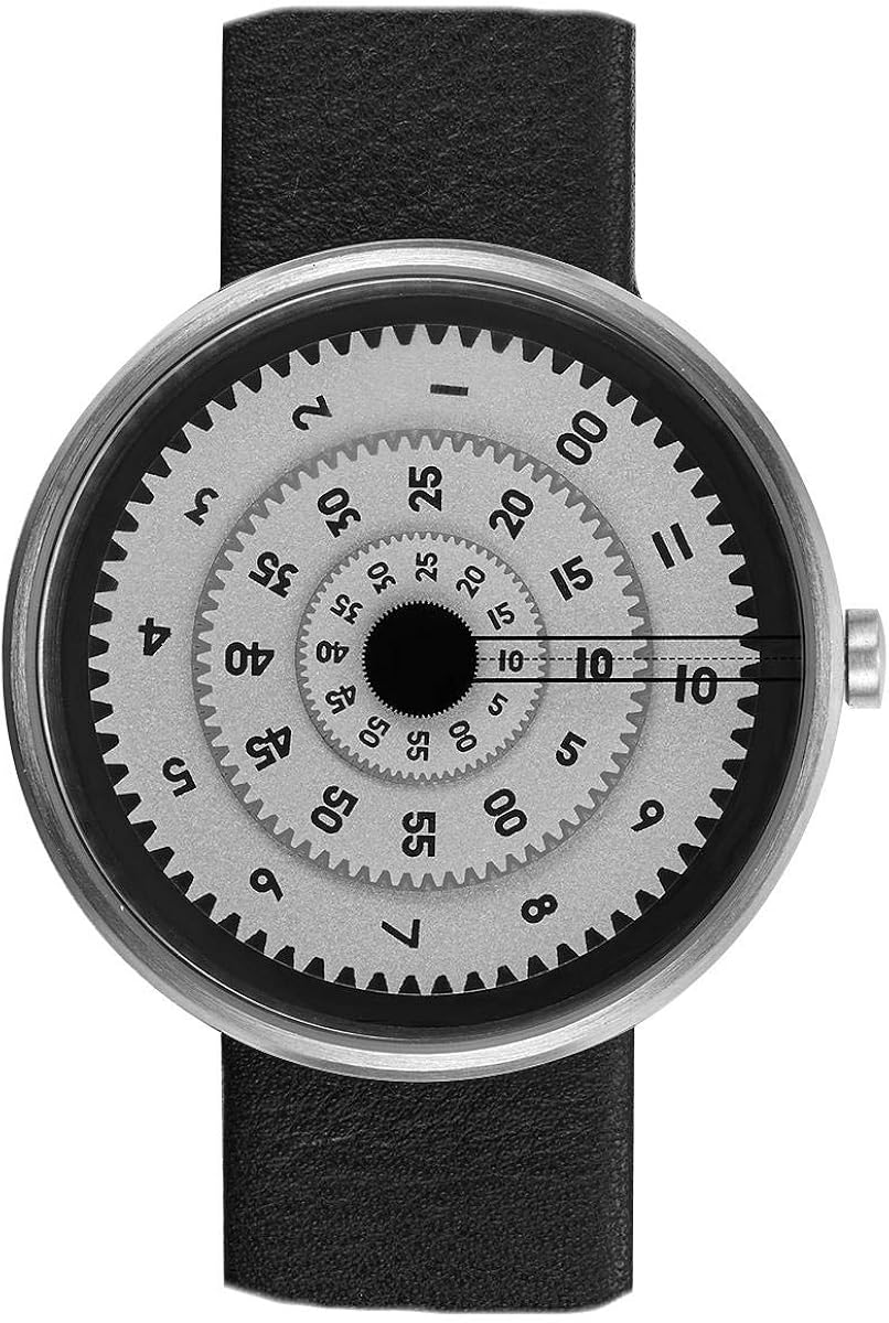 Projects Watches "Vault Stainless Steel Quartz Gray Leather Black ...