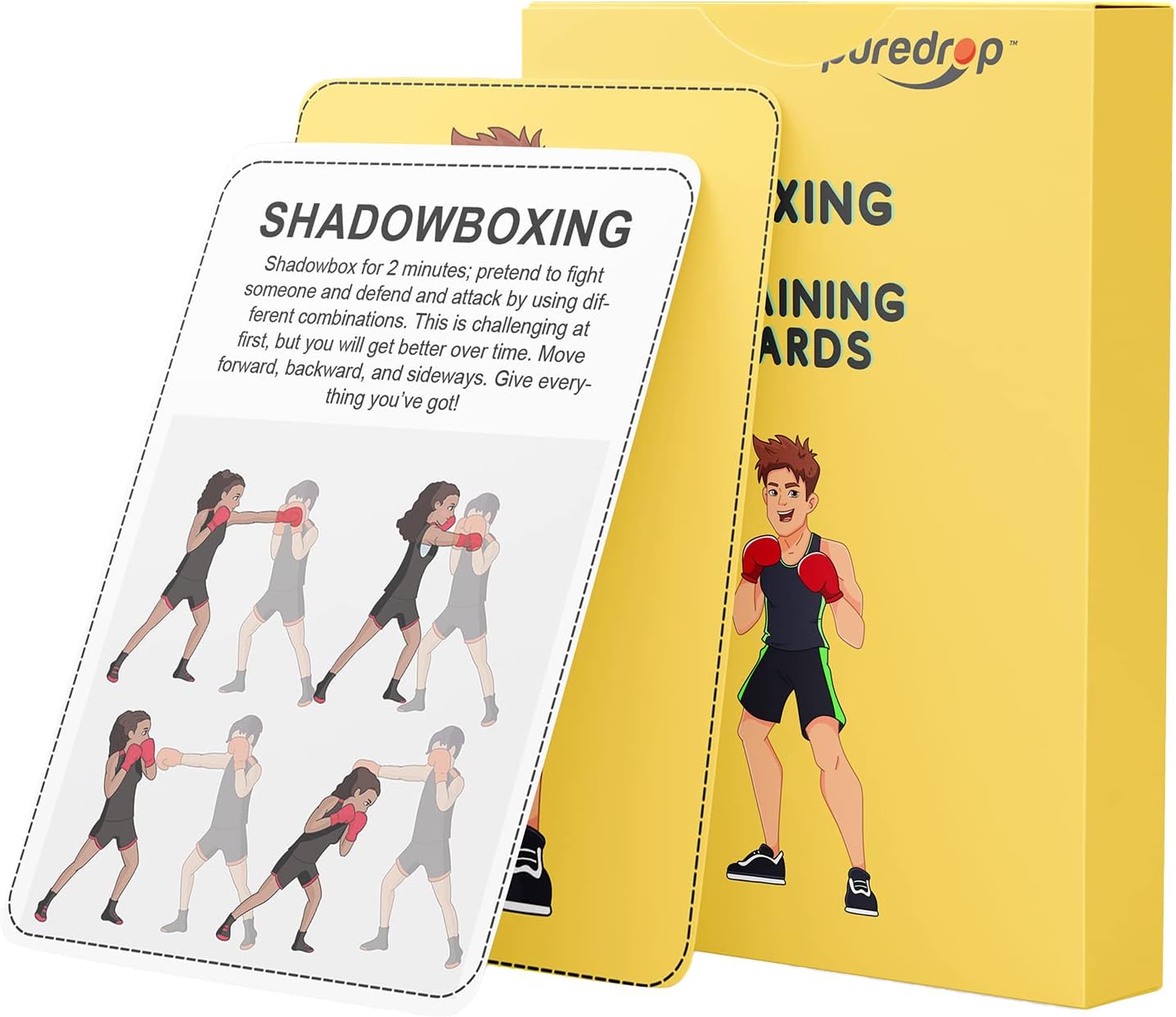 Amazon.com : Puredrop Boxing Training Drill Cards: Great Equipment for ...