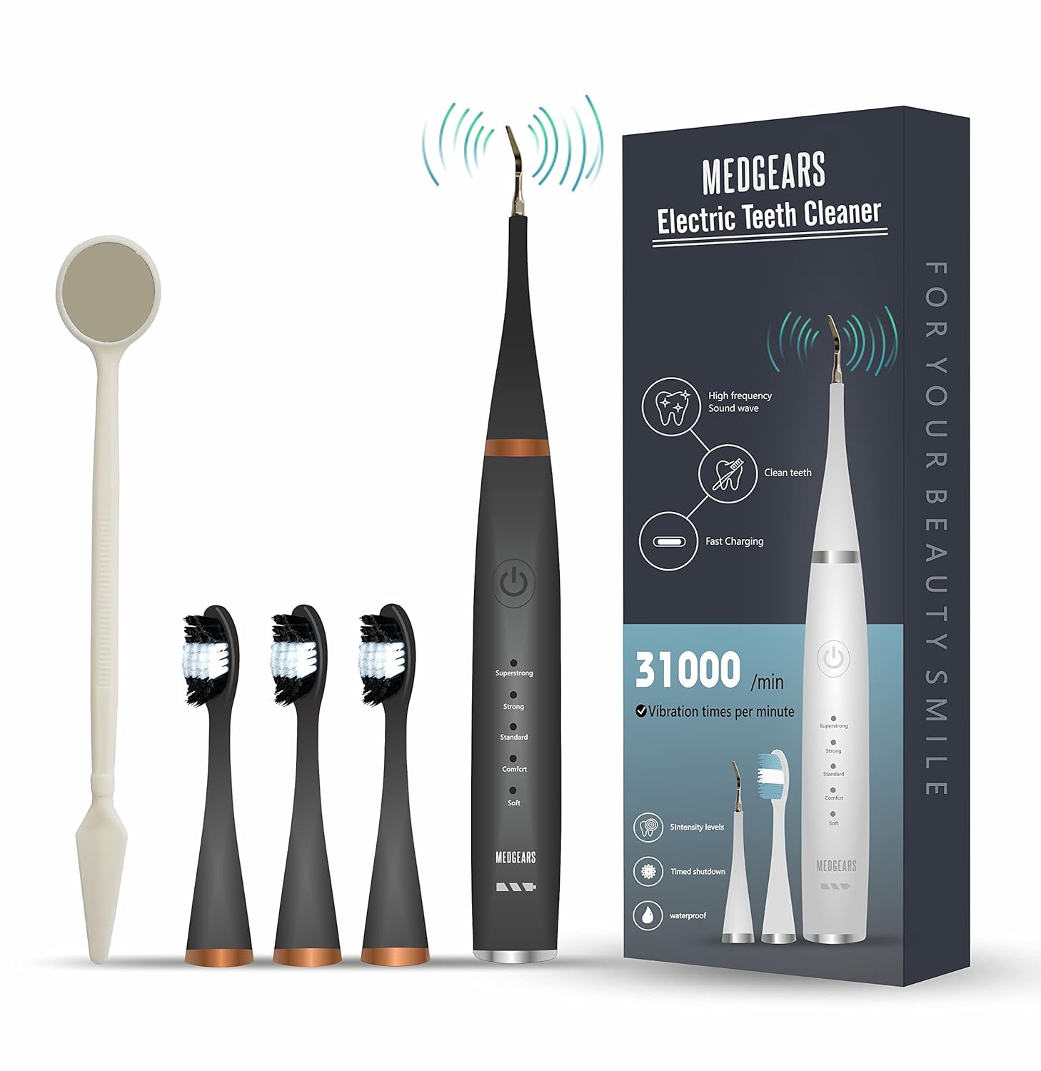 MEDGEARS Rechargeable Electric Professional Ultra care Whitening ...