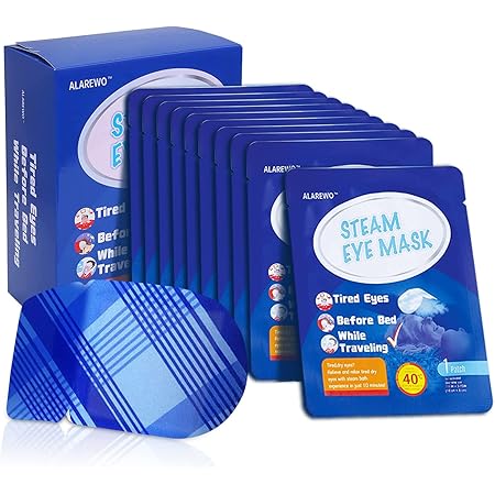 Amazon.com : ALAREWO 22 Packs Steam Eye Mask Self Heating Moist Eye ...
