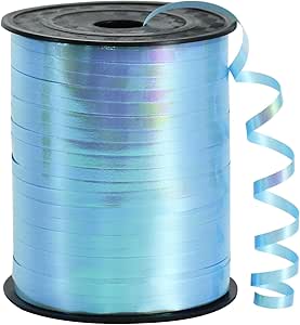 Amazon.com: BEISHIDA 500 Yards Light Blue Ribbons Balloon String 5mm ...