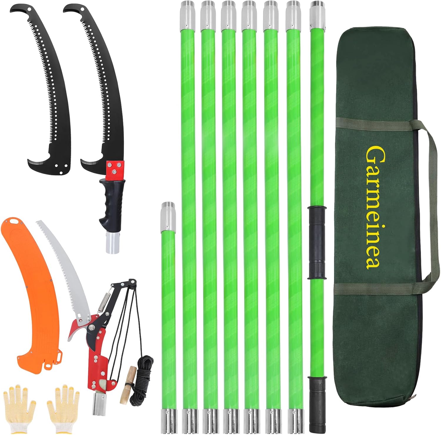 Amazon.com: Manual Pole Saw for Tree Trimming, 26Ft Extendable Tree ...