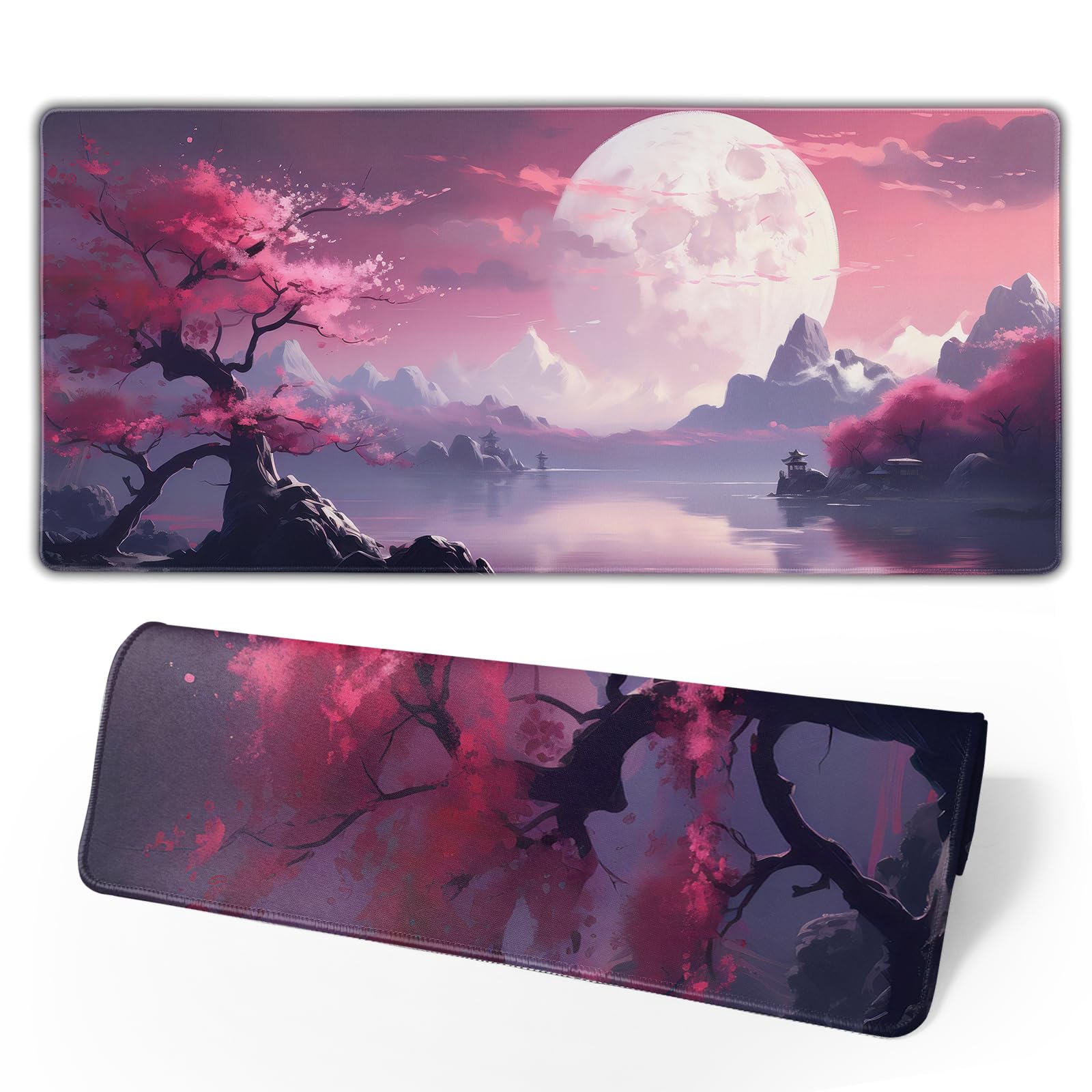 Amazon.com : Watercolor Japanese Large Gaming Mouse Pad,Japanese Mouse ...