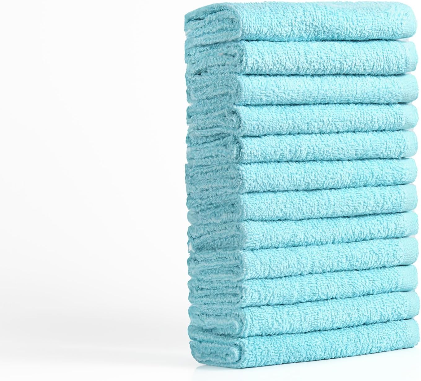 FLAROVAN Soft Face Cloths Pack 12 - Cotton Face Towel, Wash Cloths for ...