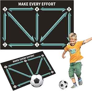 Football Training Mat, Non-Slip Shock Football Mastery Mat 60 X 90cm ...