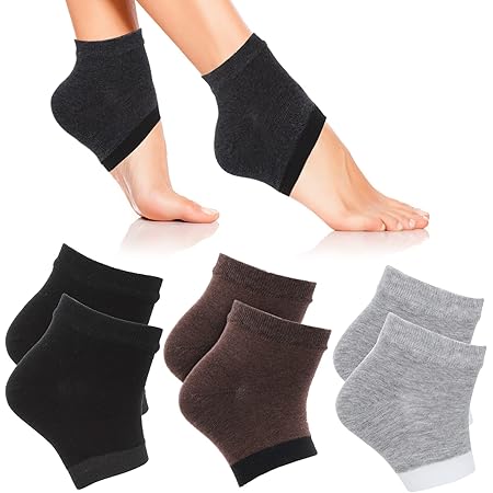Amazon.com : Vaincre Cracked Heel Repair Socks - 4 Pairs Moisturizing ...