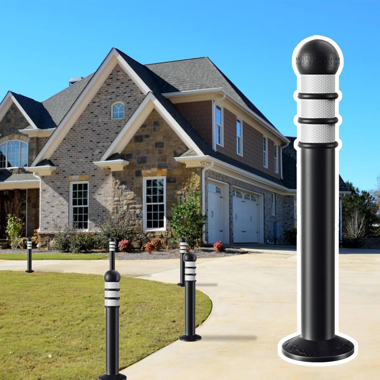 Decorative Posts At Driveway