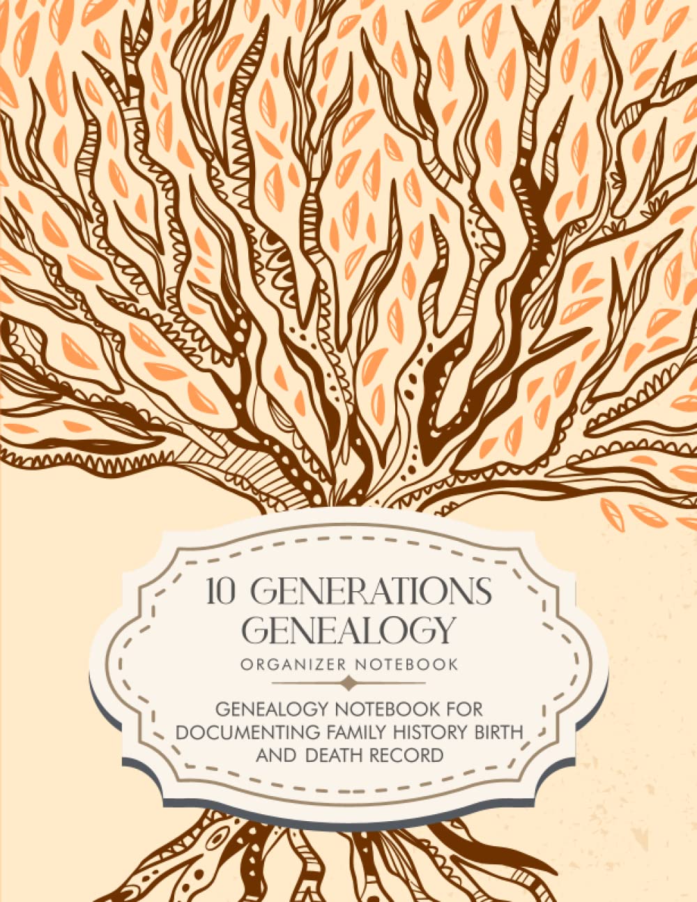 10 Generations Genealogy organizer Notebook Genealogy Notebook for ...
