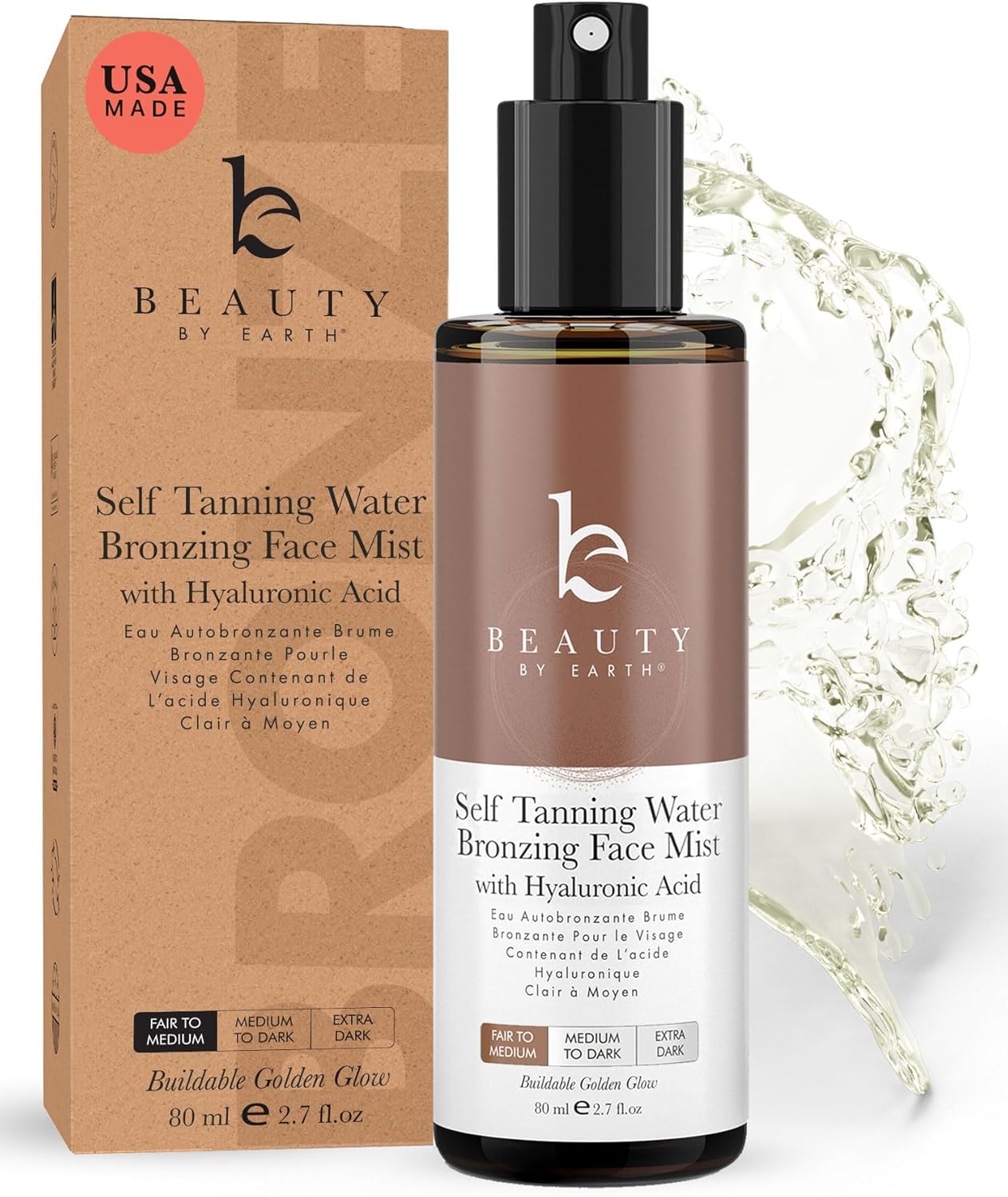 Snapklik.com : Bronzing Face Tanner Spray Mist, Sunless Face Tanning ...