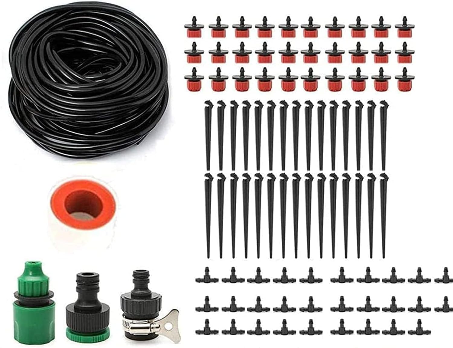 Sausiry 25 M Drip Irrigation Kits Garden Irrigation Accessories, Plant ...