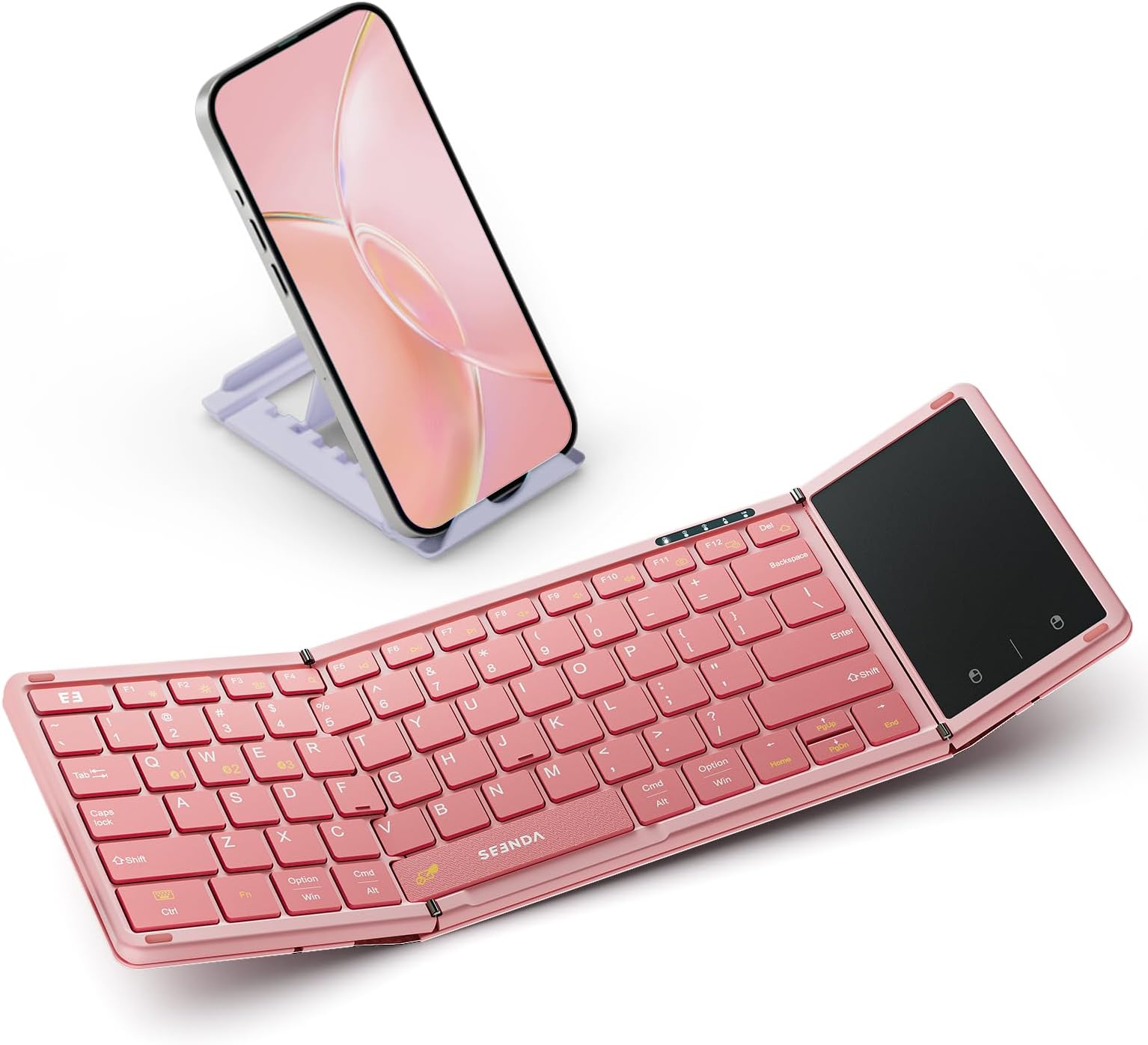 Amazon.com: Foldable Bluetooth Keyboard With Touchpad, Folding Wireless ...