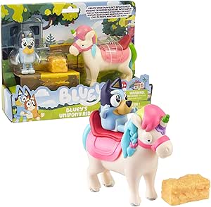 Bluey Vehículos Unipony, Set de Juguete con un Muñeco Articulado ...