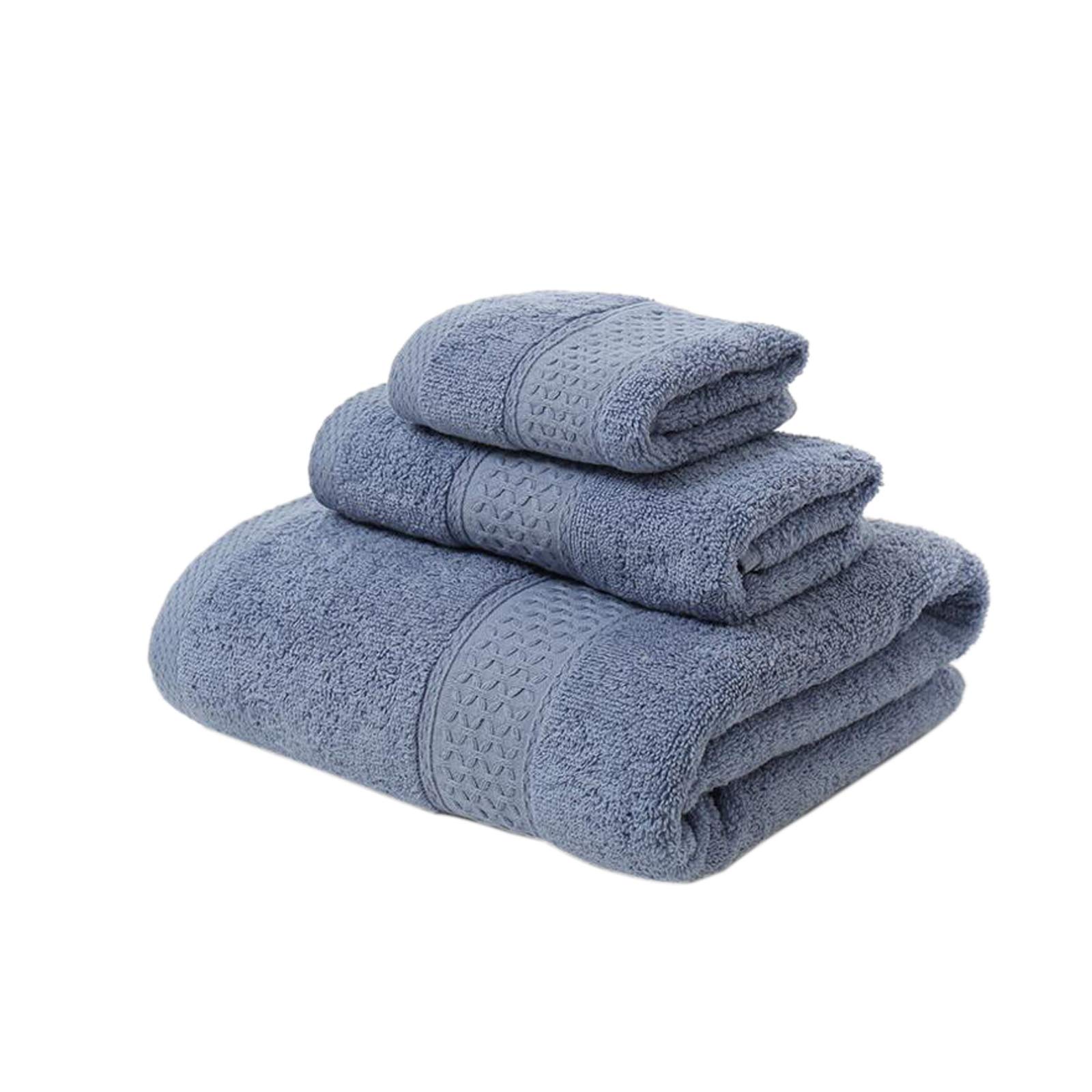Amazon.com: Elonglin 3 Piece Towel Set, 1 Bath Towel & 2 Hand Towels ...