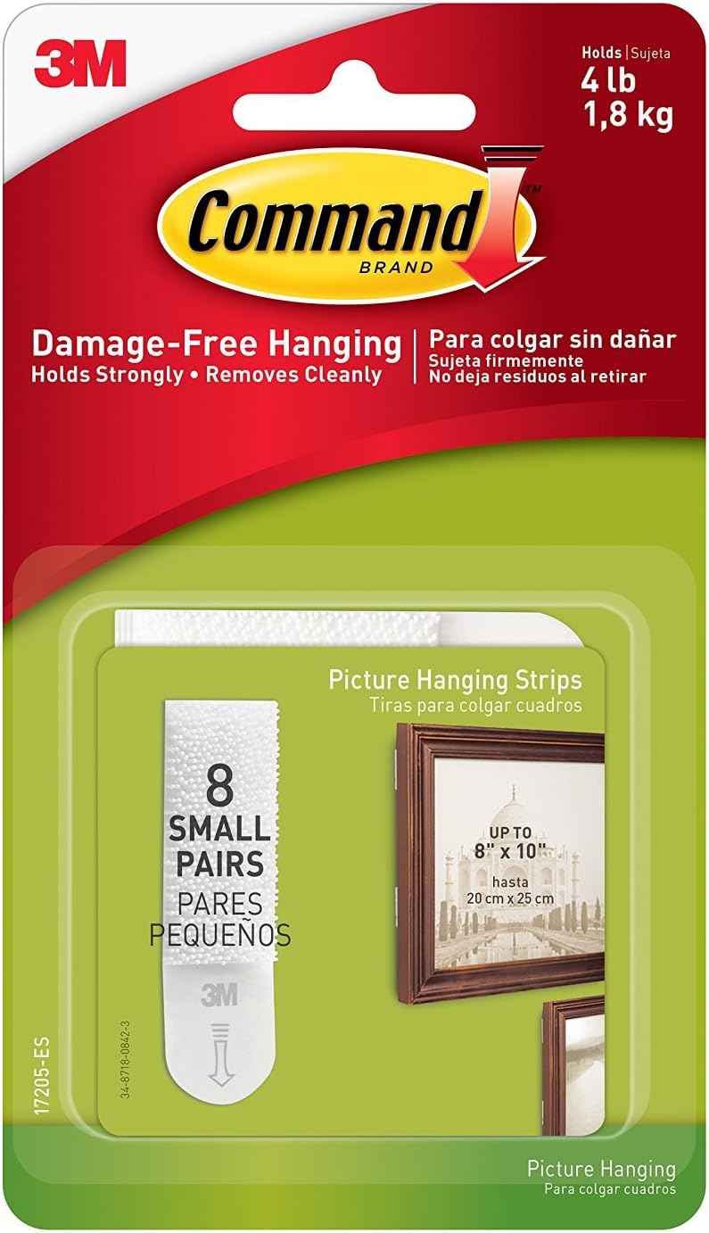 Amazon.com: Command Picture Hanging Strips, Small, White, 30-Strips ...