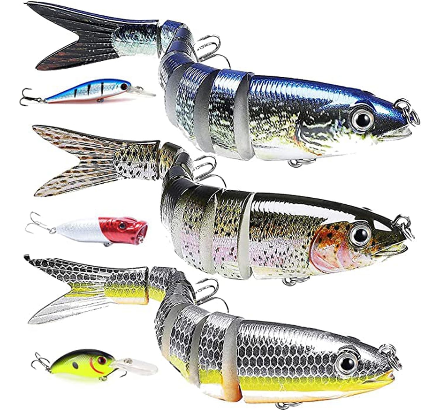 Fishing Gifts For Anglers Fishing Lure Set Bass With Topwater ...