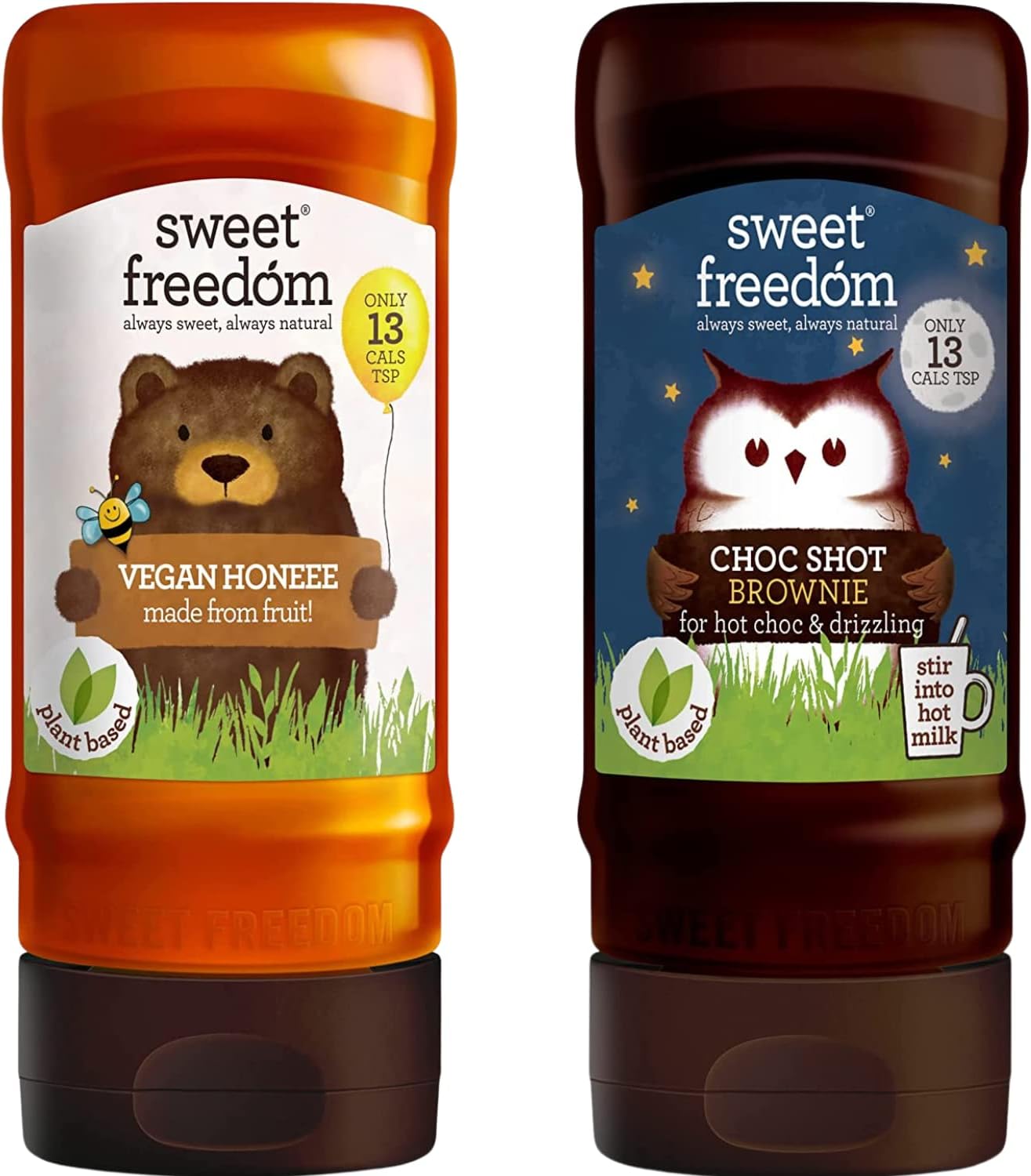 Sweet Freedom Vegan Bundle - x1 Honeee Syrup 350 G & x1 Brownie Choc ...