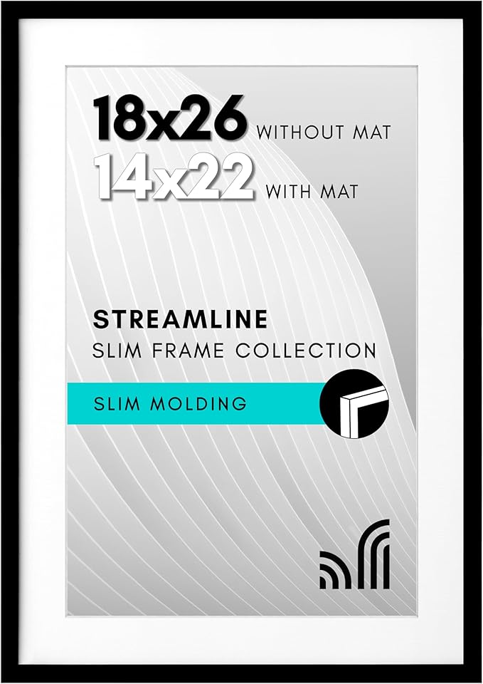 Amazon.com - Americanflat 18x26 Poster Frame with Polished Plexiglass ...