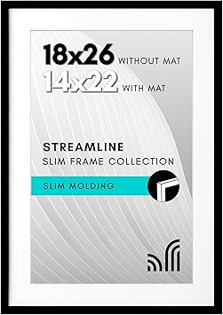 Amazon.com - Americanflat 18x26 Poster Frame with Polished Plexiglass ...
