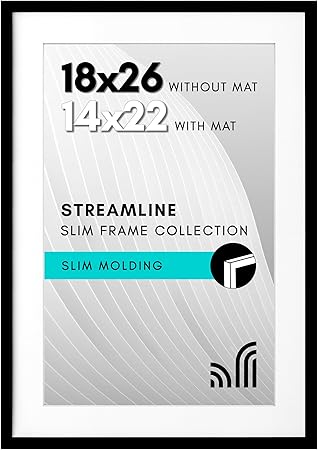 Amazon.com - Americanflat 18x26 Poster Frame with Polished Plexiglass ...