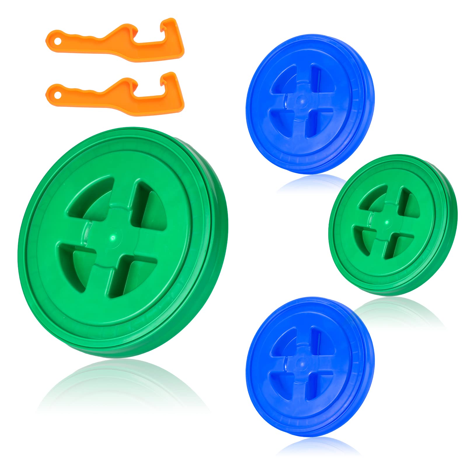 Amazon.com: 4 Pieces 5 Gallon Bucket Lid with Bucket Lid Opener,Plastic ...