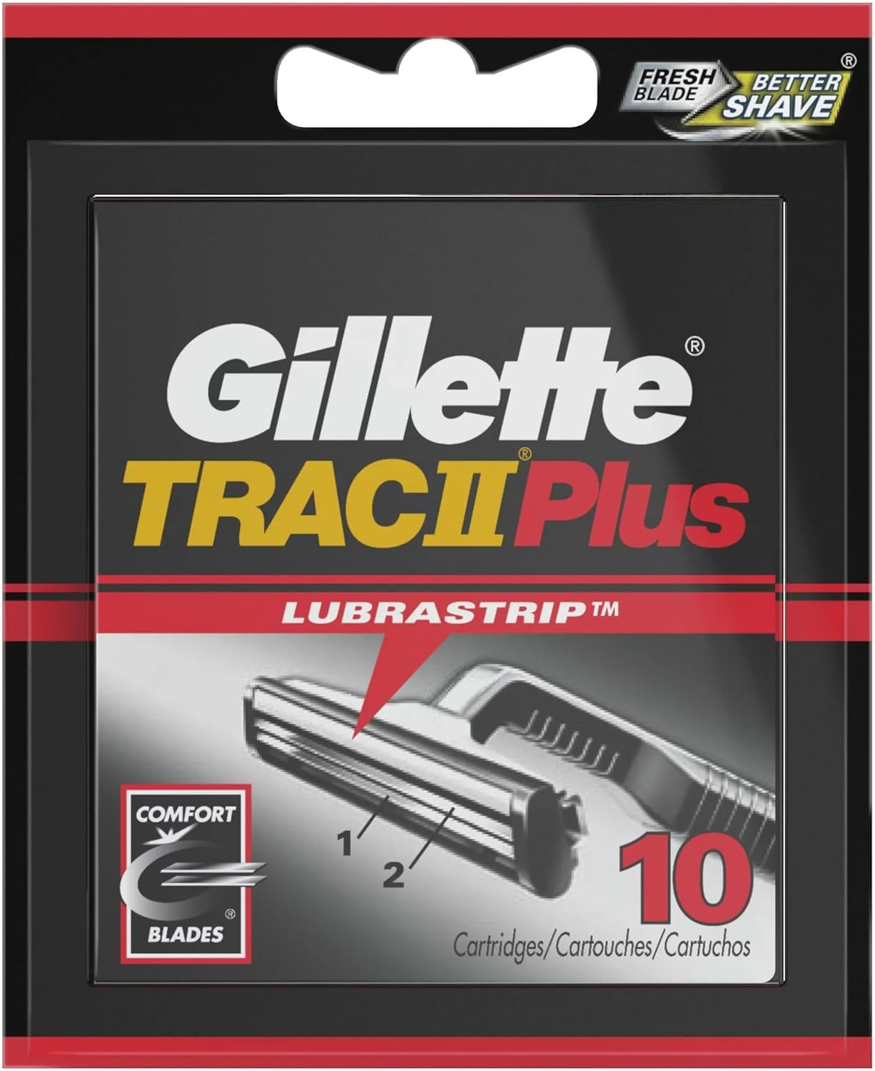 Gillette TRAC II Twin Blade Cartridges - 50 Pack for Close Shaves