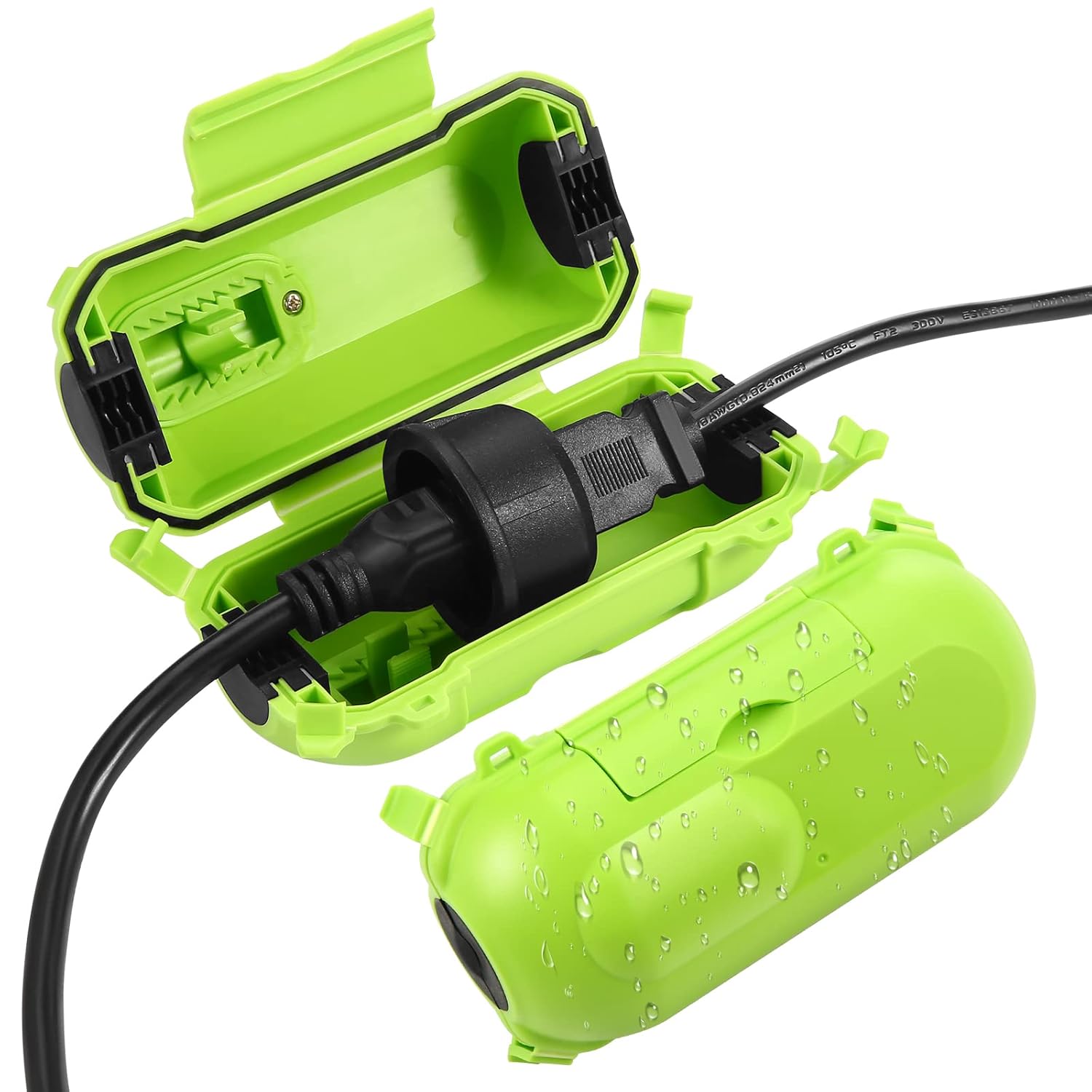 2 Pcs SureCord - Upgraded Outdoor Extension Cord Safety Cover with ...
