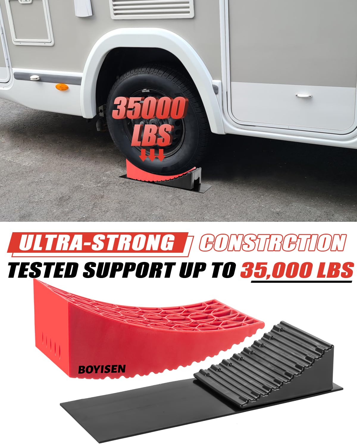 Snapklik.com : BOYISEN Camper Levelers 2 Pack - RV Leveling Blocks Ramp ...