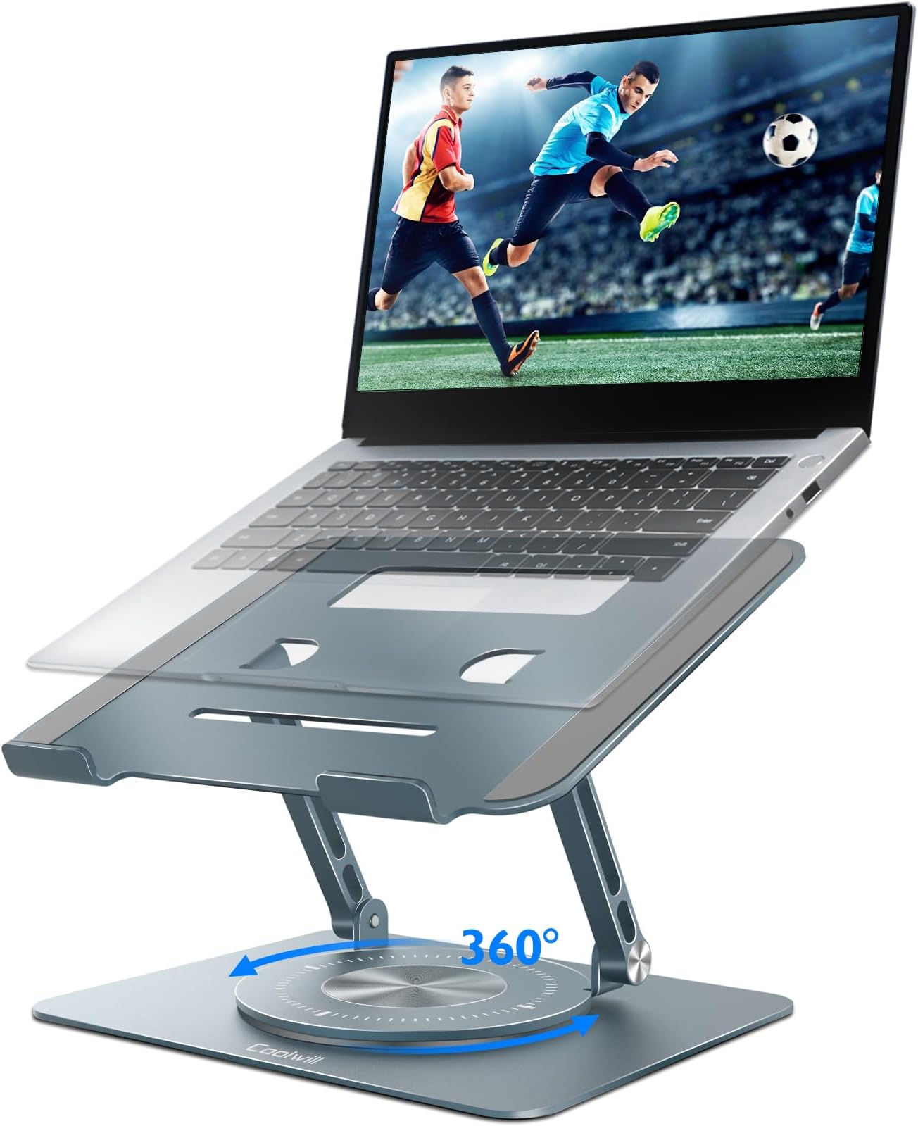 Amazon.com: Swivel Laptop Stand for Desk, Adjustable Laptop Stand for ...